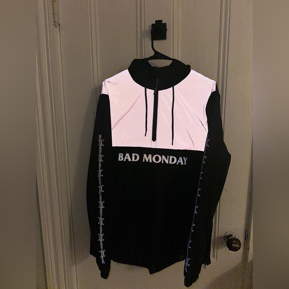 Jackets & Coats | Bad Monday Reflective Quarter Zip Windbreaker New ...